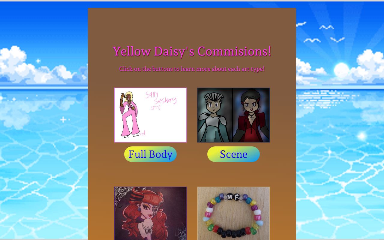 Yellow Daisy's Commissions!